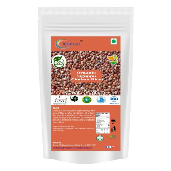 Neotea Organic Sigappu Cholam Rice, 500 G - JioMart