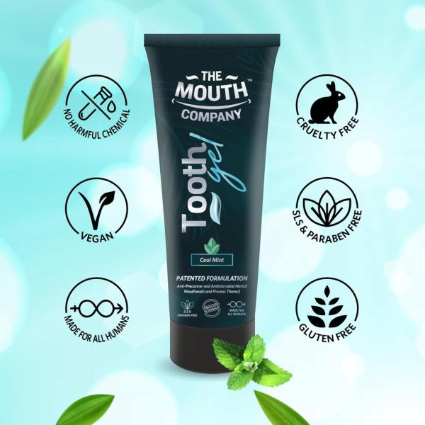 The Mouth Company Refreshing Cool Mint Toothgel, Alcohol Free Mint ...