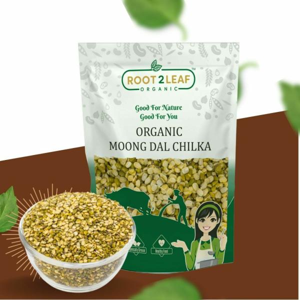 Root2leaf Organic Moong Dal Chilka 500gm - JioMart