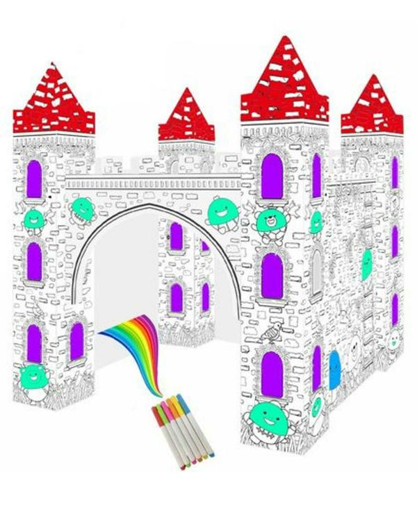 Eazy Kids DIY Doodle Erasable Painting Castle, Multicolour - JioMart