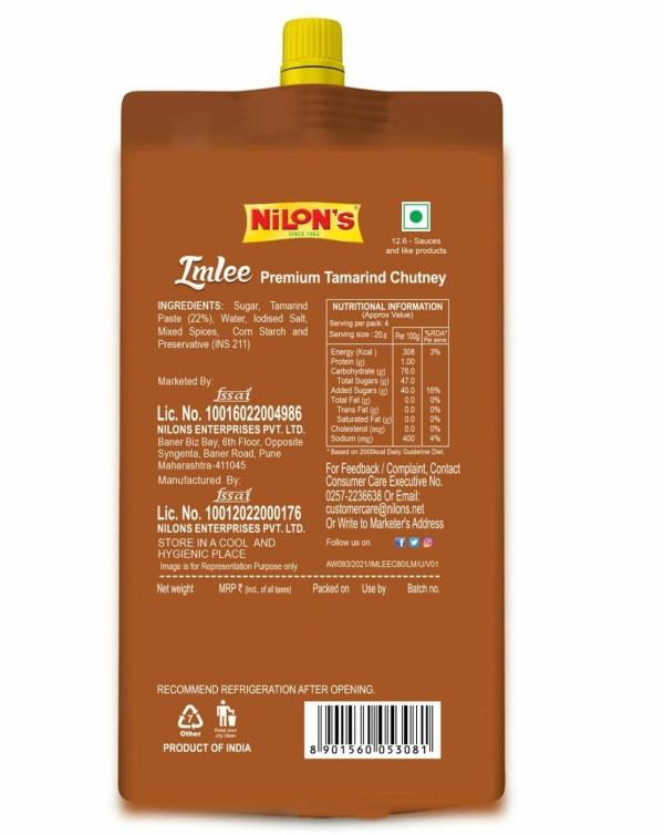 Nilon's - Imlee Chutney - Tamarind Paste - Khaati Meethi Chutney - Made ...