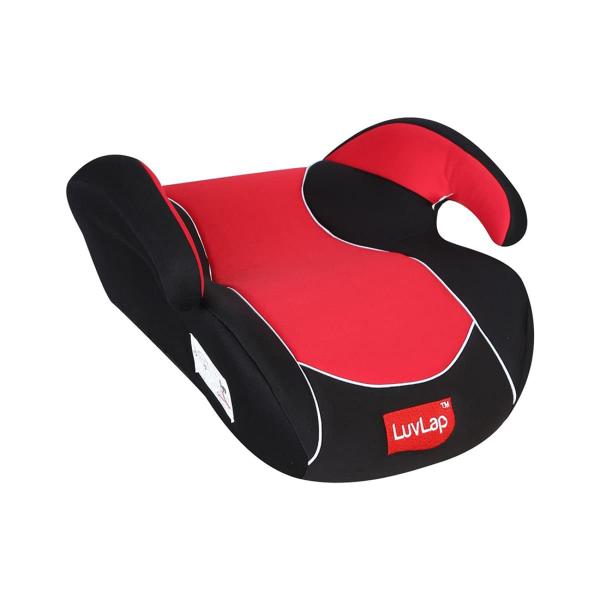 Luvlap Red Booster Car Seat Backless Design For Children And Kids (6-12 ...