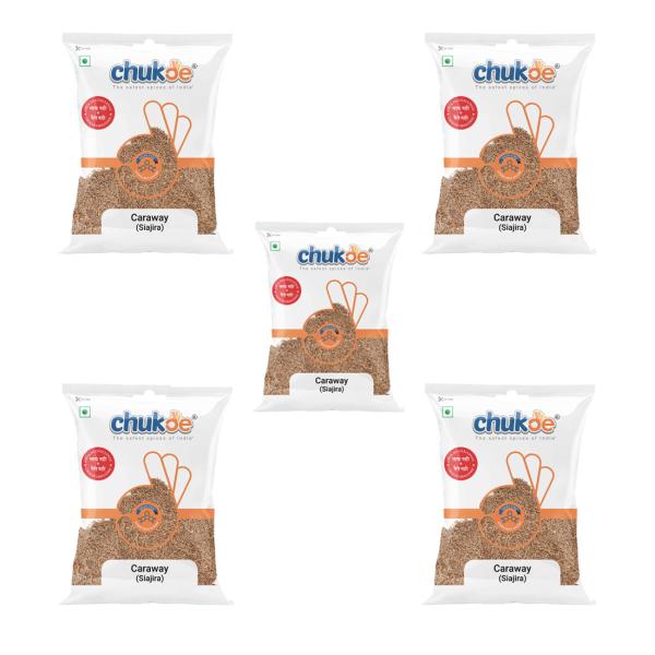 Chukde Spices Shah Jeera / Caraway Seeds Pack of 5 (Each 50g) - JioMart