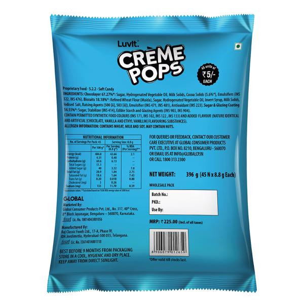 LuvIt Creme Pops| Choco & Vanilla Coated Pops With Crunchy Biscuit ...