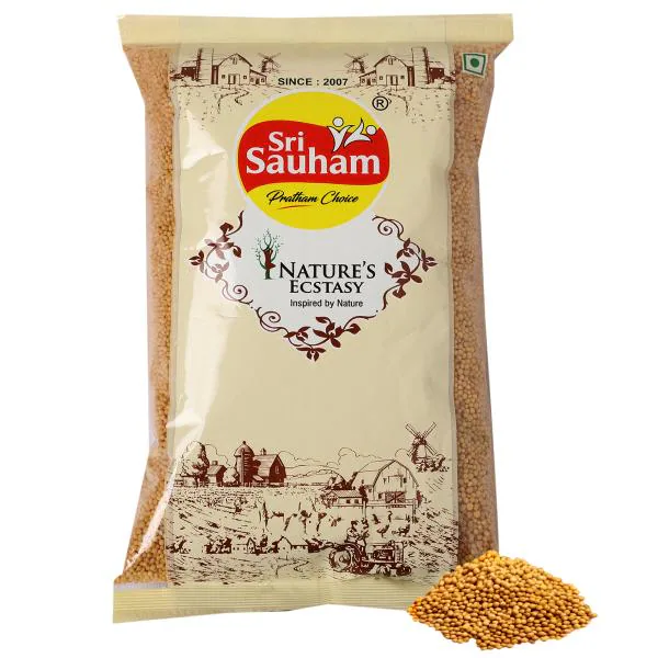 Sri Sauham Yellow Mustard Seed | Peeli Sarson | Whole Pilli Sarso 400gm ...