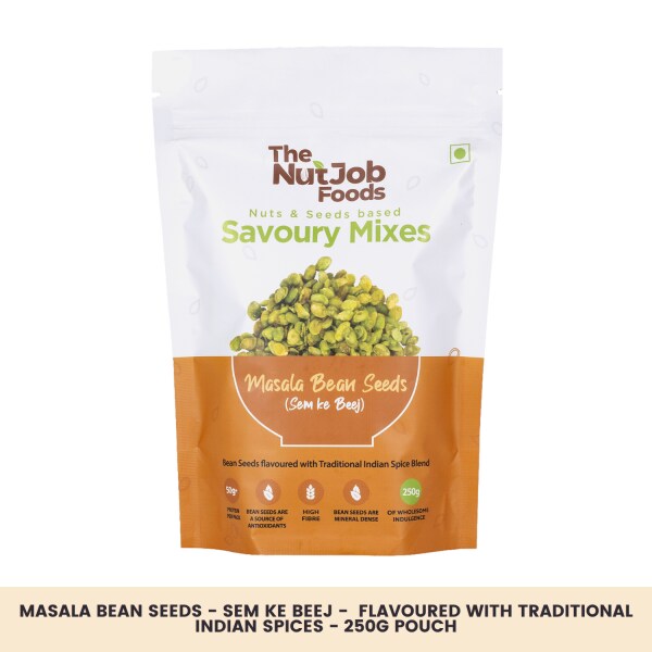 The NutJob Bean Seeds(Sem ke Beej) with Masala - Spicy Namkeen Snack ...