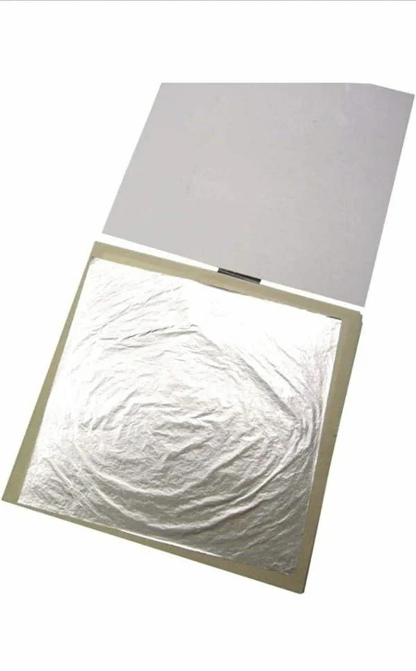 FGLC Gold Leaf Silver FOIL VARAK FOILS 50pcs King Size for Sweets ...