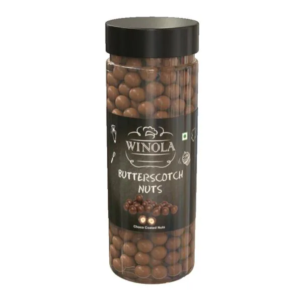 Winola Butterscotch Nuts | Chocolate Covered Butterscotch Balls (200gm ...