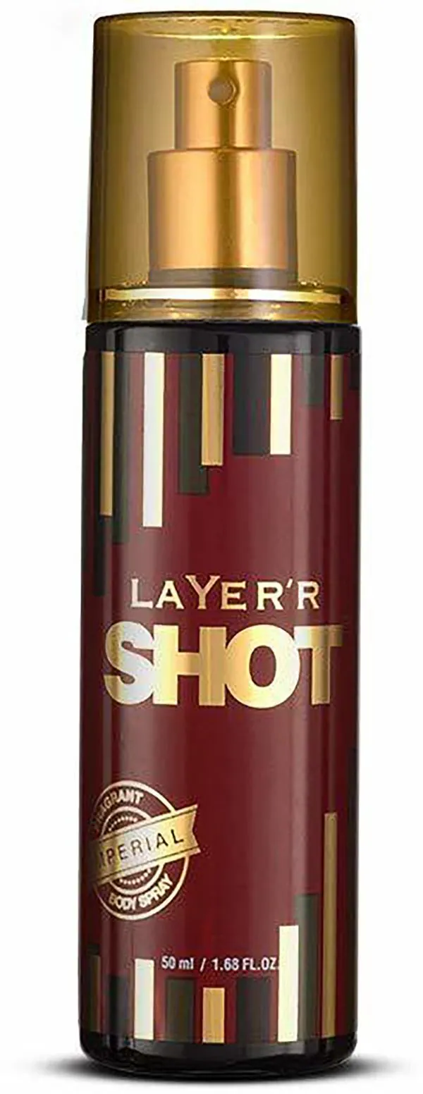 LAYERR Shot Gold Perfume Imperial Body Deodorant Spray for Men 50 ml ...