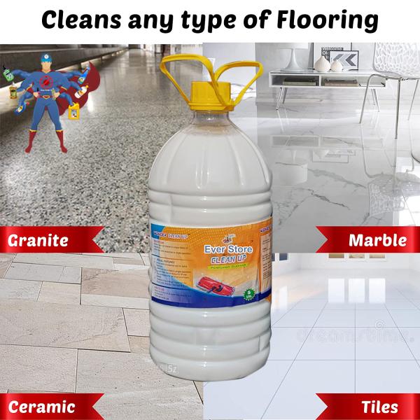 EverStore White Phenyl 10X Cleaning And Fragrance Disinfectant Floor Cleaner Liquid 5 LITER ...
