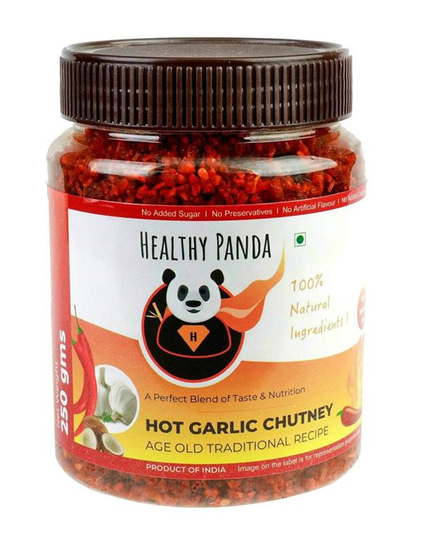 Healthy Panda Hot Garlic Chutney - 250 g - JioMart