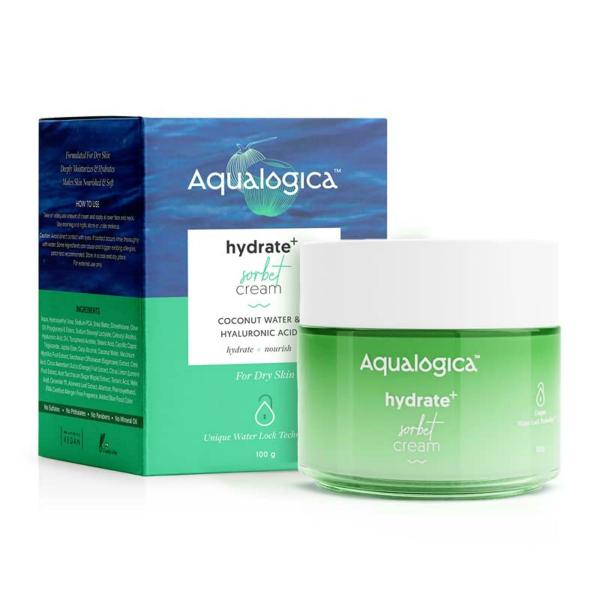 Aqualogica Hydrate+ Sorbet Cream Coconut Water, Hyaluronic Acid & Shea ...
