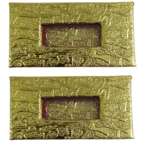 Beauty Tool Red With Gold Velvet Coin Box For Women And Men | Pack Of 2 ...