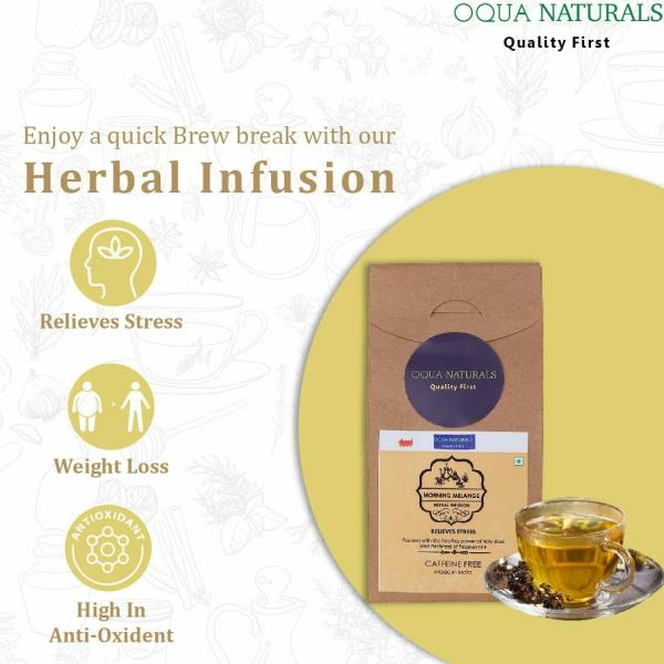OQUA NATURALS Morning Melange Herbal infusion Herbal 20 Tea Bags for ...
