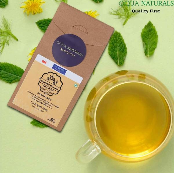 OQUA NATURALS Morning Melange Herbal infusion Herbal 20 Tea Bags for ...