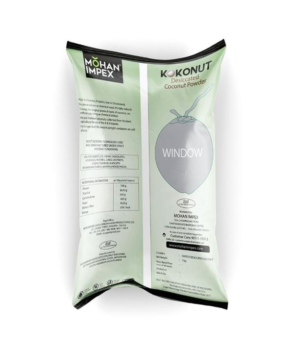 Mohan Impex 1kg Desiccated Coconut Powder| Nariyal Burada |Pack of 2 ...