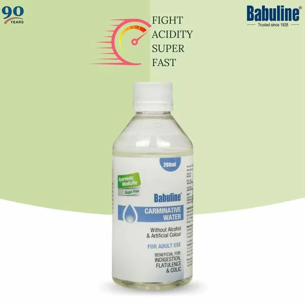 Babuline Ayurvedic Carminative Water - 200ml For Adults Helps Relief ...