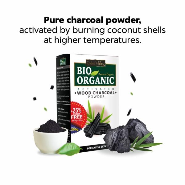 INDUS VALLEY 100% Natural Activated Charcoal Powder Ideal for Skin ...
