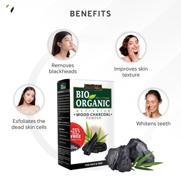 INDUS VALLEY 100% Natural Activated Charcoal Powder Ideal for Skin ...