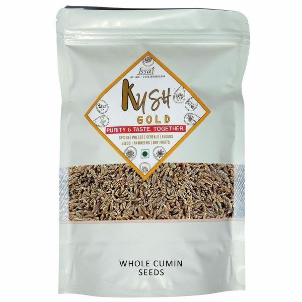 Kush Gold Cumin Whole / Jeera Sabut / Whole Cumin Seeds (400gm) - JioMart