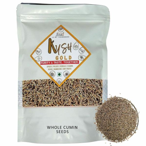 Kush Gold Cumin Whole / Jeera Sabut / Whole Cumin Seeds (400gm) - JioMart