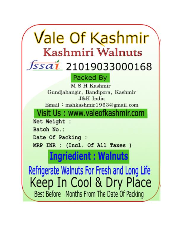 Vale Of Kashmir Walnut Kernels Broken Small Pieces Vacuum Packed, For Cakes Sweets Etc - JioMart