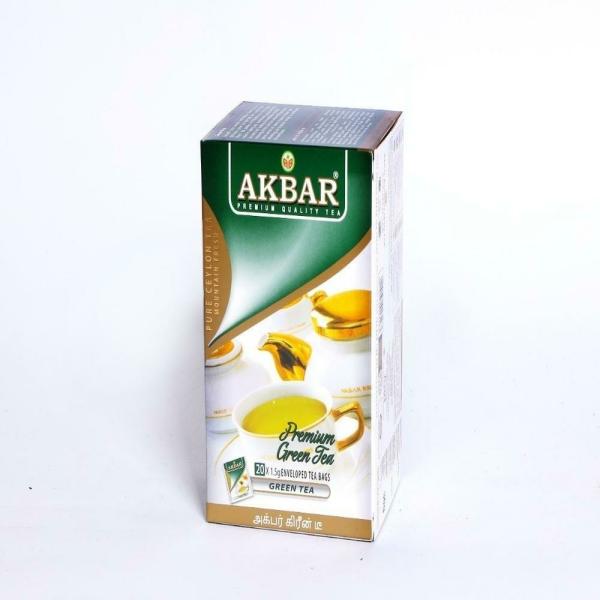 Akbar Large Leaf Black Tea - 100gms | Akbar Green Tea Bag Weight (1 ...