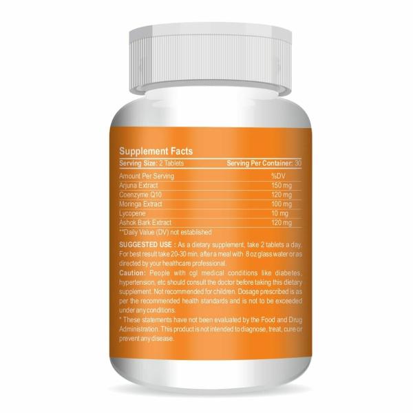 Velicia Natural Cardio with Arjuna Extract and Moringa Extract 60 ...