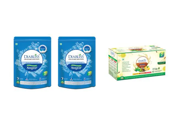 Diabliss Herbal Sugar & Tea Premixes Combo - Sugar 500g Pouch Pack of 2 ...