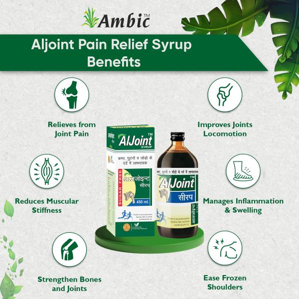 AMBIC Aljoint Pain Relief Syrup Ayurvedic Syrup for Joint Pain&Muscular ...