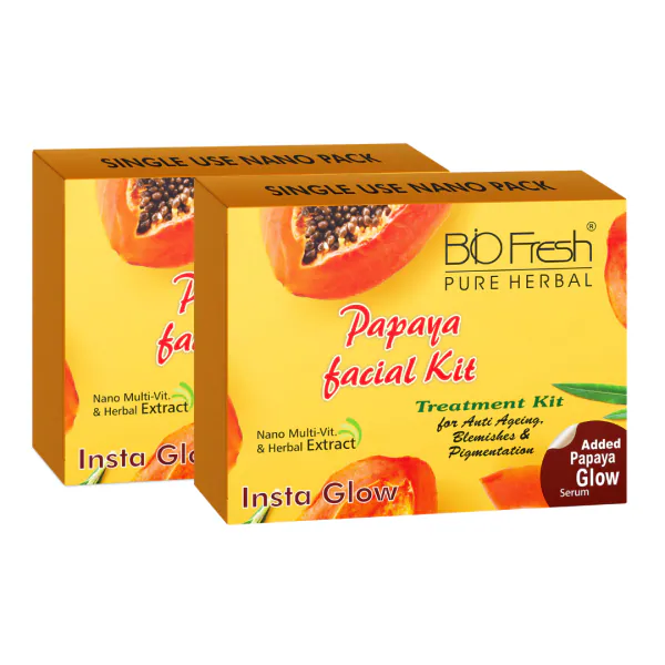 Biofresh Aroma Papaya Facial Kit Deep Cleansing Internal Skin Glow for ...