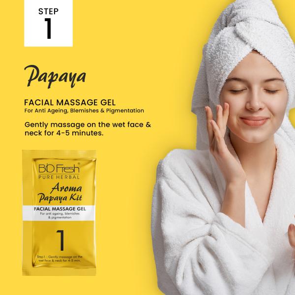 Biofresh Aroma Papaya Facial Kit Deep Cleansing Internal Skin Glow for ...