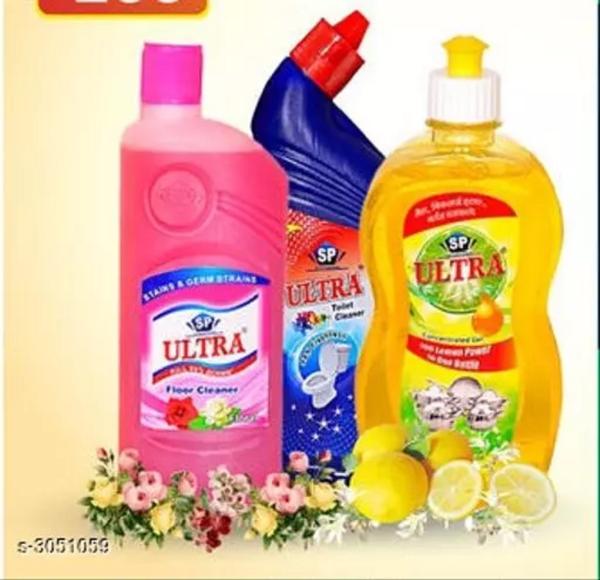 SP ULTRA TOILET & FLOOR CLEANING COMBO(TOILET CLEANER + ROSE & LEMON ...