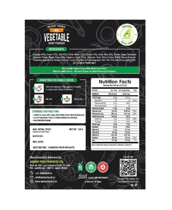 AARKAY Mix Vegetable Natural Instant Premix High Protein Soup Powder ...