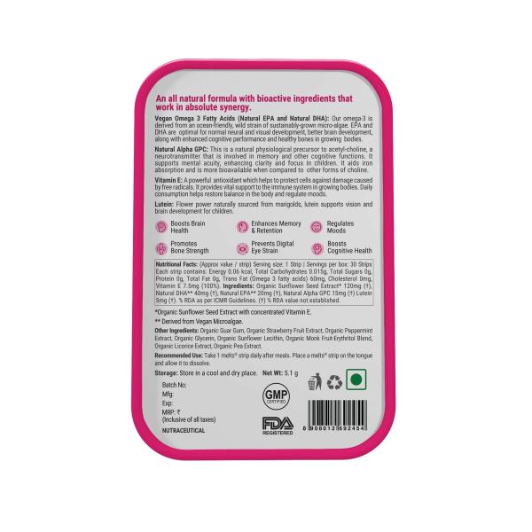 Wellbeing Nutrition Frozen Anna Melts | Kids Vegan Algae Omega-3(EPA ...