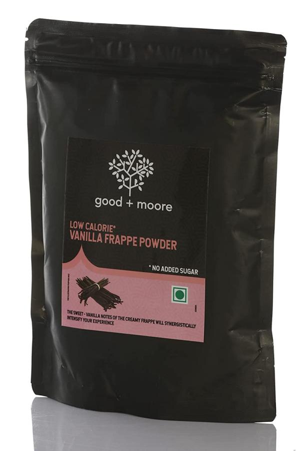 GOOD+ MOORE Low-Calorie Vanilla Frappe Powder| Instant Powdered Coffee ...