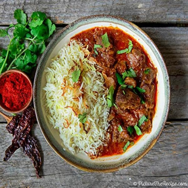 Foodease Ready to Eat Vegan Soya Rogan Josh With Rice - 425 g - JioMart