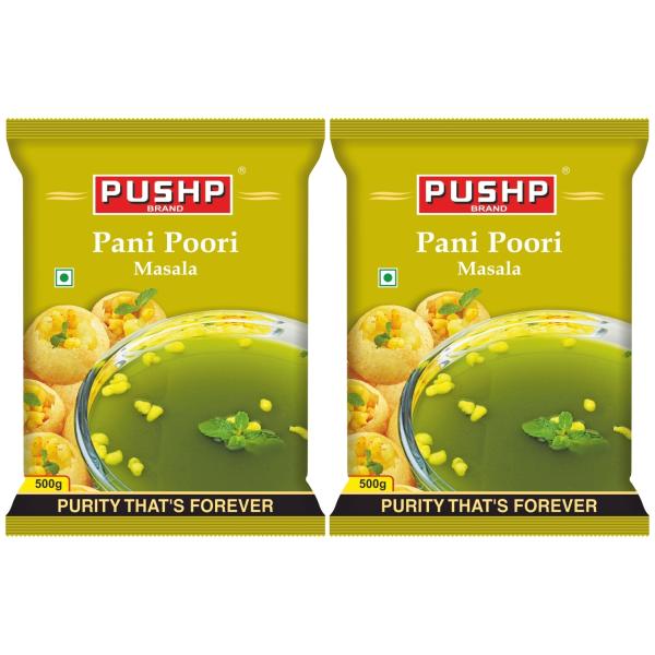 Pushp Brand Panipuri Masala (500g pack) (Pack of 2) - JioMart
