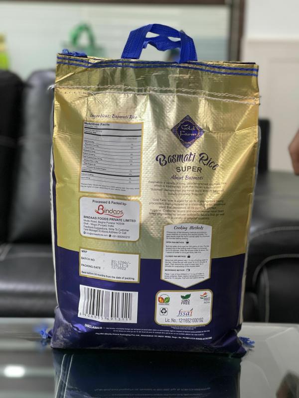 Gold Farm Super Steam Basmati Rice (10kg Super Tibar) - JioMart