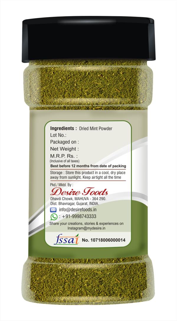 Desire Mint Leaves Powder 80 Gram (Pudina Powder) - JioMart