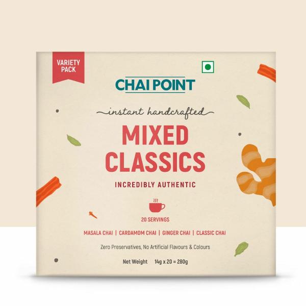 Chai Point Mixed Instant Teas ( Masala, Ginger, Cardamom, Classic ...