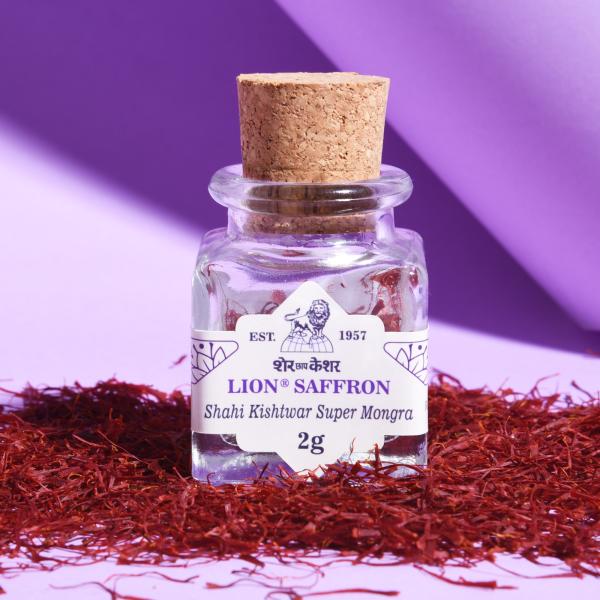 Lion Saffron 2g A+++ Kesar/Keshar/Saffron from Kishtwar Jammu With Gift ...