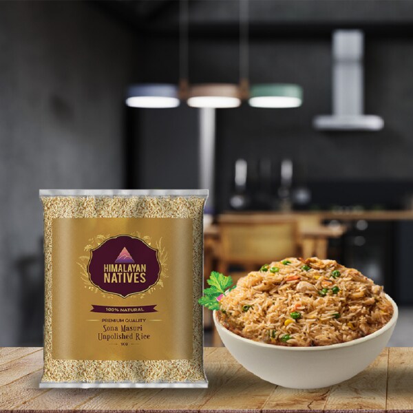 Himalayan Natives Premium Sona Masuri Unpolished Rice - 5KG - JioMart