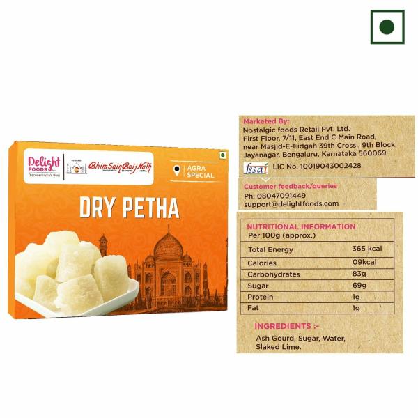 Delight Foods Premium Agra Dry Petha - Indian Sweets | Mithai | (Dry ...