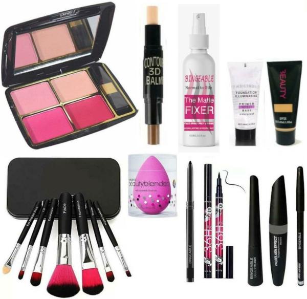 BUY TYA Blusher KIt, 7 in 1 Brush, Contour Stick, Fixer, Primer ...