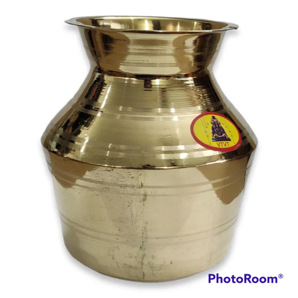 NAAYAGI - BRASS SOMBU - 1.5 LITRE | FOR POOJA, SERVING, RITUALS - SMALL ...