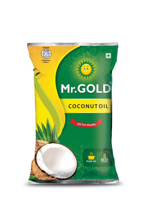 Mr.Gold Coconut Oil Pouch,1L - JioMart