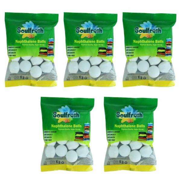 SOULFRESH Naphthalene Balls 500gm for Clothes, Lizard, Cockroaches with ...