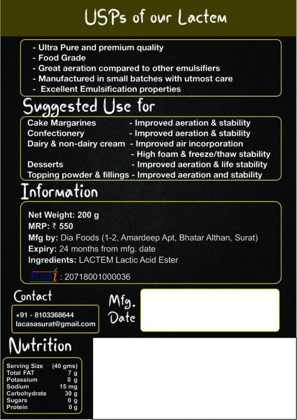 La Casa Lactem Lactic Acid Ester 200 Gm - JioMart