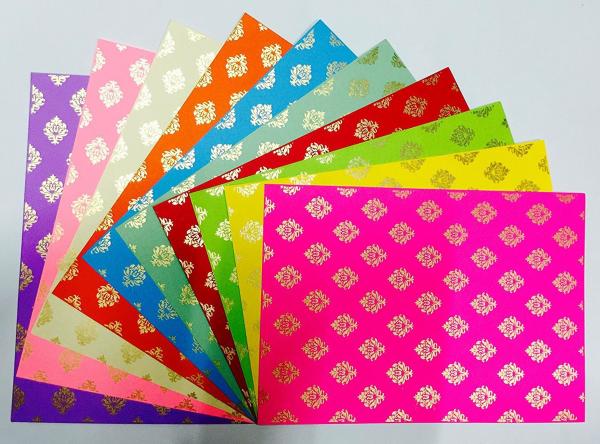 Abaj Paper A4 Size Craft Paper Sheets With Single Side Design Pattern ...